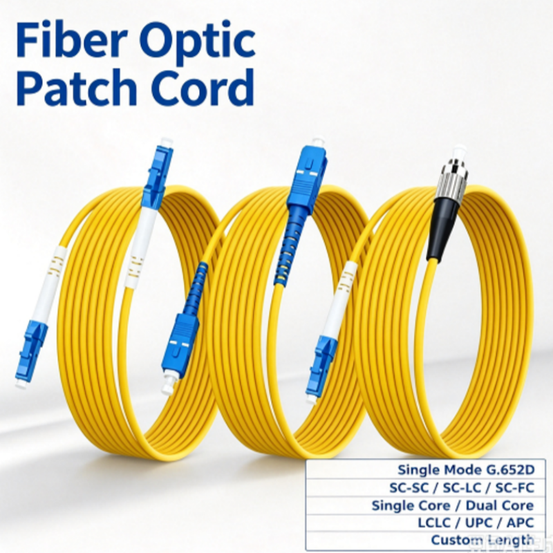 Hot Selling Telecom Grade Single Mode Fiber Patch Cord SC-SC LC-FC-ST ...