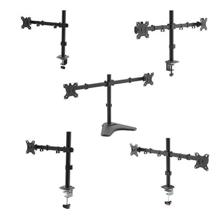 Modern Office Flexible Gas Spring Desk Mount Laptop And Computer ...