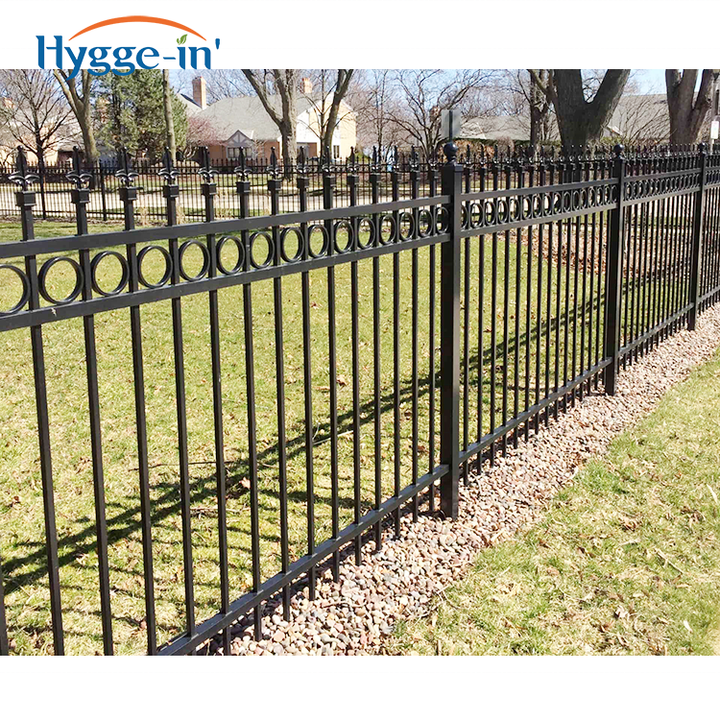 Customized Hoop Aluminium Wrought Iron Fences and Gates for Houses ...