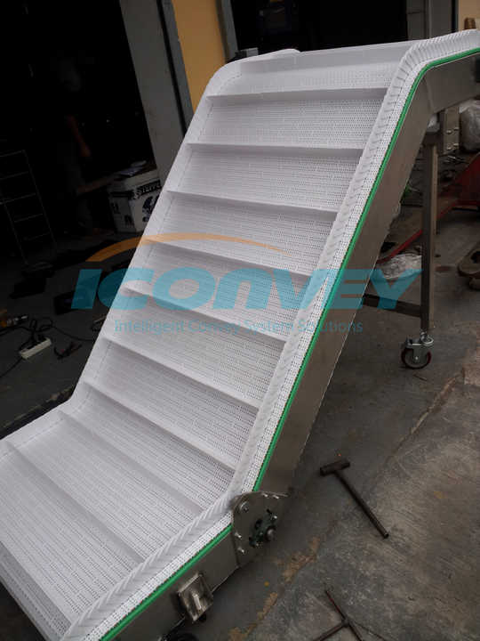 Hongsbel Modular Belt Band Inclined Conveyor - Flexible & Easy Maintenance
