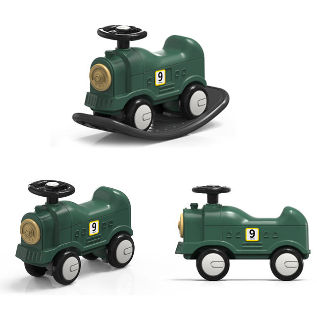 2IN1 Rocking Horse Toys Ride on Train Base Plate Removable Ride on ...