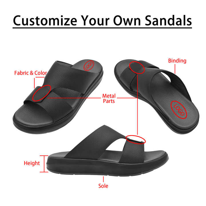 Alto G912 Ramadan Premium PU Men's Slip-On Slippers Lightweight ...