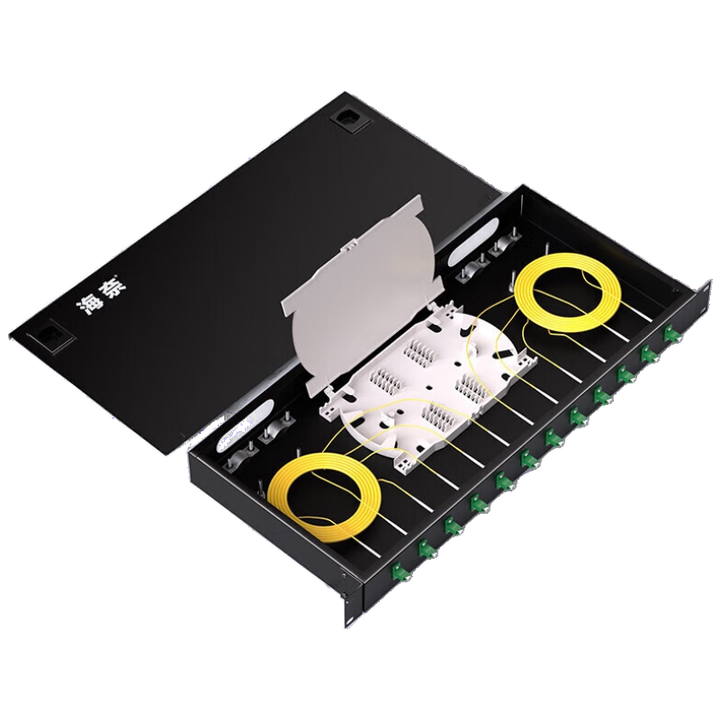 Rack-mounted LC Port 1U Cold-rolled Wiring Board 12-core 12-port Single ...