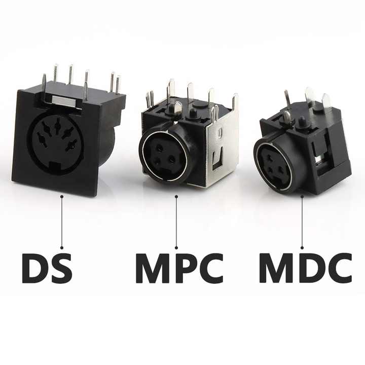 DIN Connector Receptacle DS 5pin Pcb Panel Mount Female