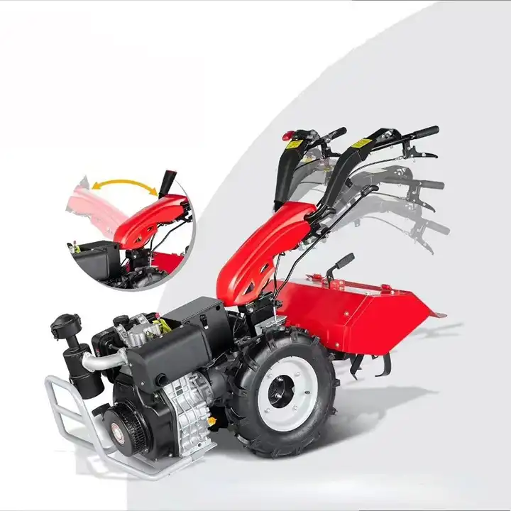 Two-Wheeled Mini Walk-behind Tractor Agricultural Machinery and ...