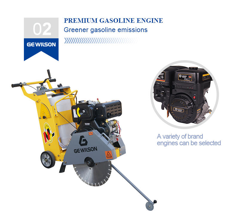 19" Petrol Petrol/Diesel Concrete Cutter Concrete Saw Cutter Asphalt ...