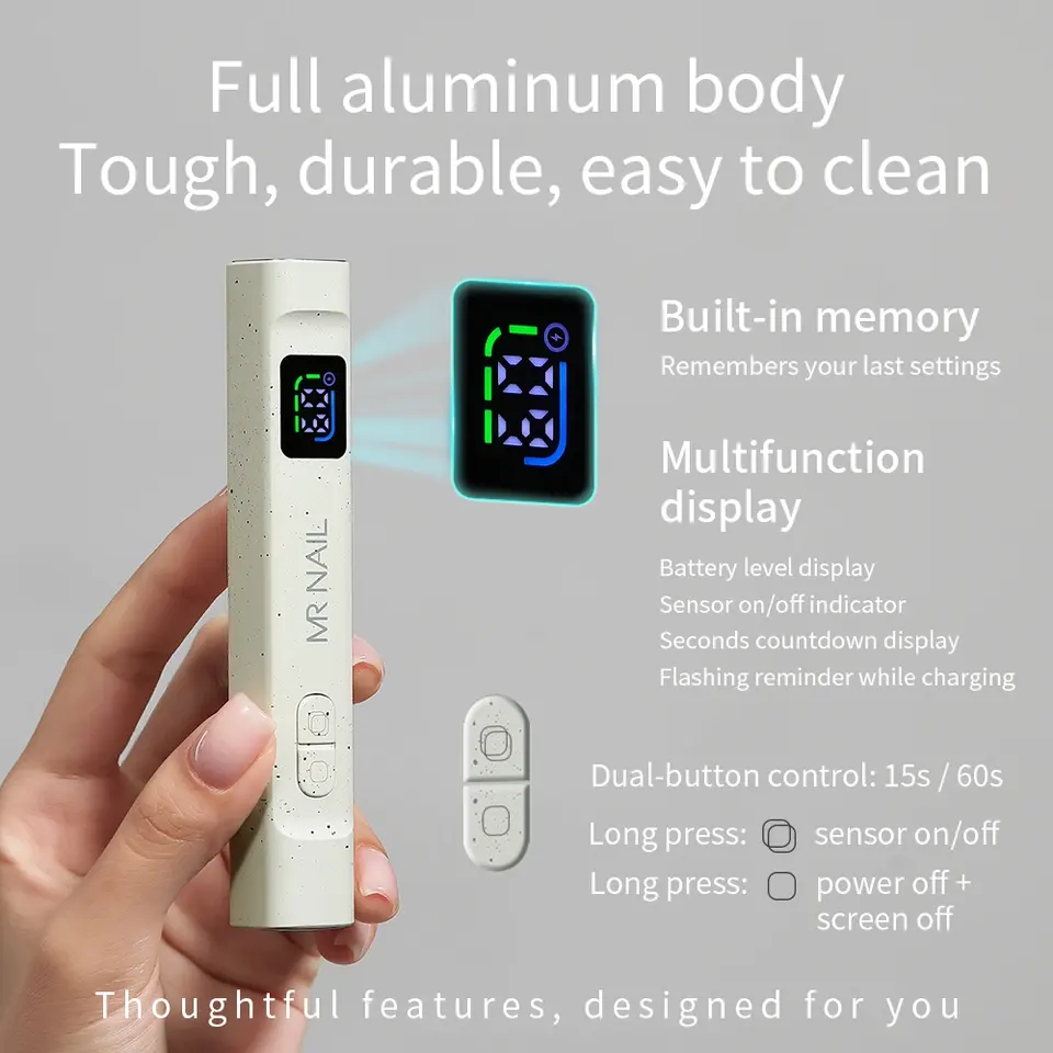 Mrnail One-word Nail Phototherapy UV Lamp Battery-Powered Small ...