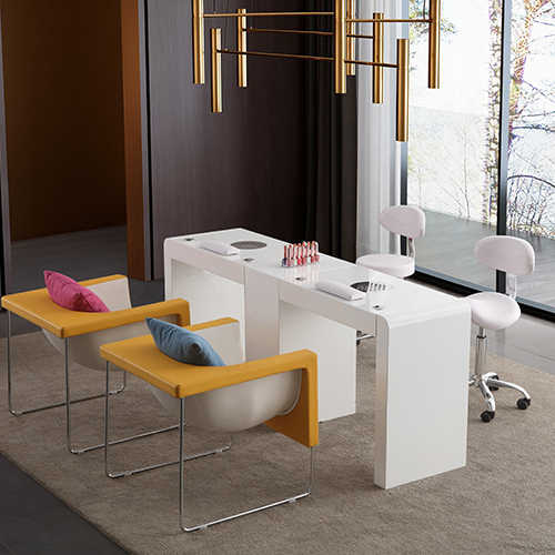 Double Manicure Desk - Stylish & Functional Salon Furniture