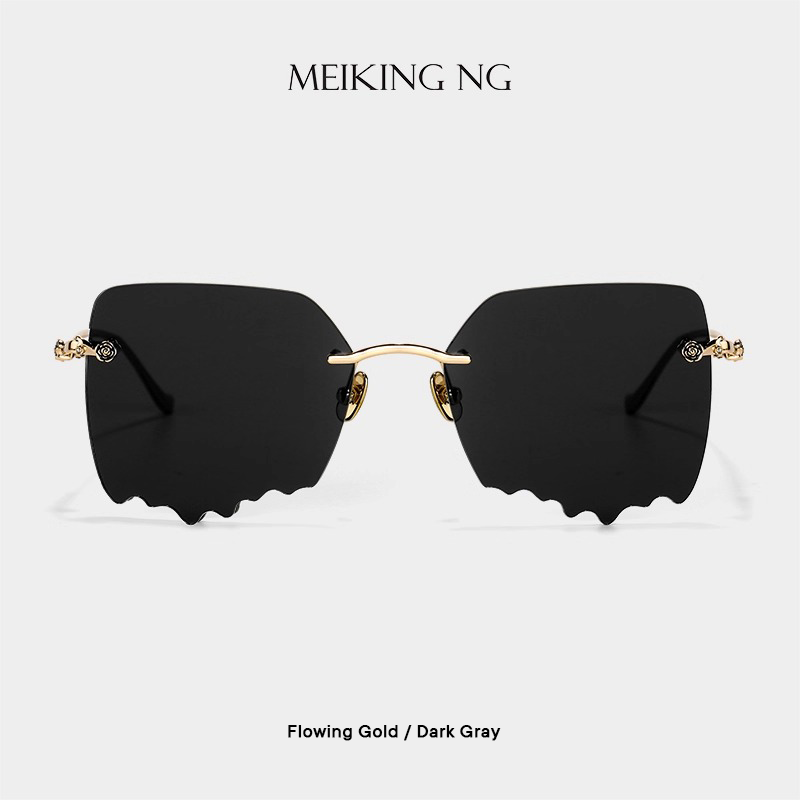 Saint Van Gogh New Arrival Edge-cutting Rimless Sunglasses Western ...