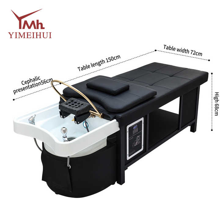 Modern Japanese Head Spa Waterfall Hair Washing Bed Salon