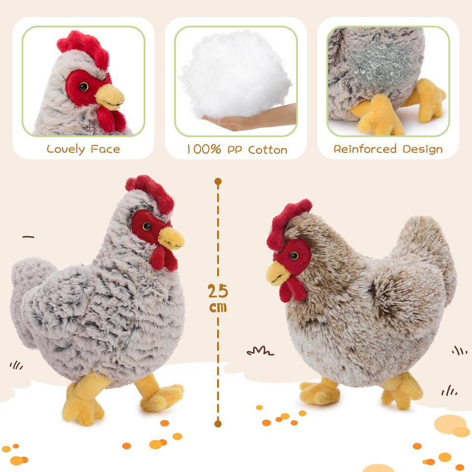 New Design 4pcs Weighted Chicken Suit Stuffed Animals Plush Toy for ...
