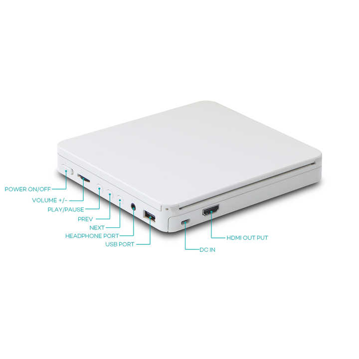 KCR Mini DVD Player for Smart TV - All Region USB DVD Player