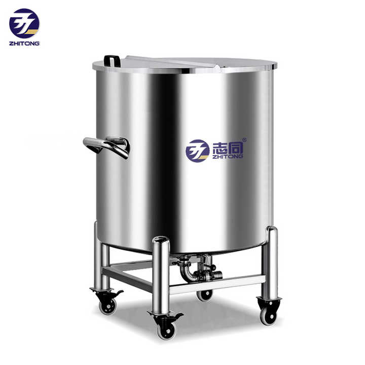 ZT 500L Stainless Steel Storage Tanks Movable Transfer Container ...