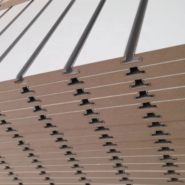 1220x2440 Grooved Slotted MDF Aluminum Panels 18mm 15mm Indoor Display ...