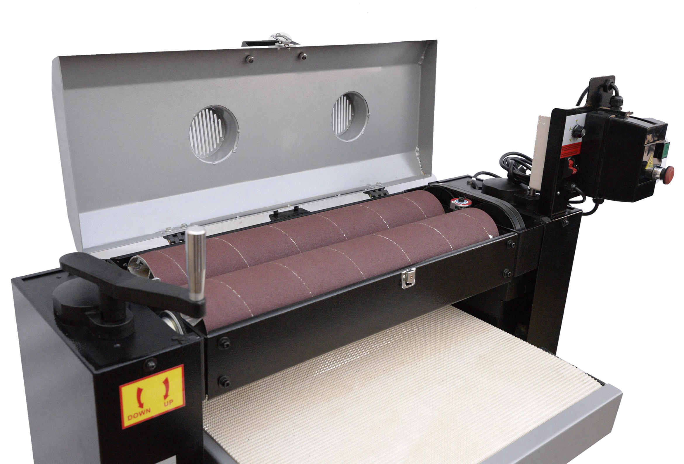 LIVTER 26 inch 660mm woodworking double roller wood sander drum sander ...