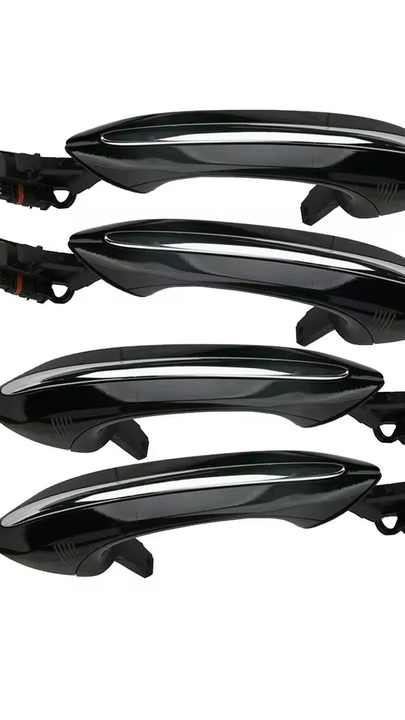 Auto Parts White Exterior Grab Handle Keyless Door Lock Handle Set ...
