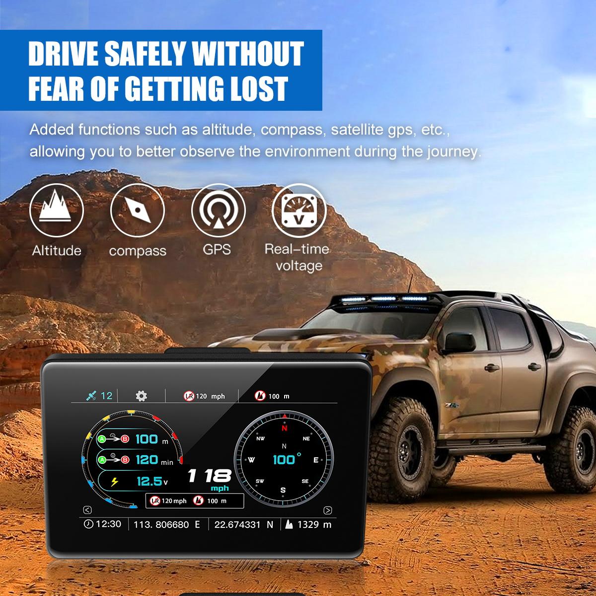 Autory G5 Car Level Inclinometer HUD Head Up Display GPS Inclinometer ... Autory G5 Car Level Inclinometer HUD Head Up Display GPS Inclinometer ...