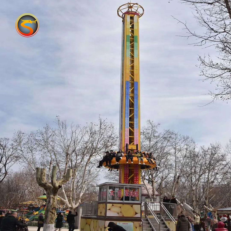 Thrill Ride Free Fall Sky Drop Tower for Amusement Park