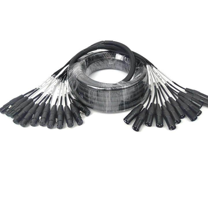 AUDIO XLR Snake Cable Multi-Channel PVC Jacketed XLR Audio Signal Cable ...