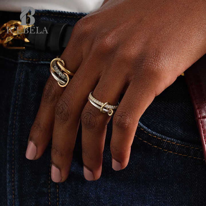 Fine Jewelry Korean Minimalist 925 Sterling Silver Ring Stackable Set ...