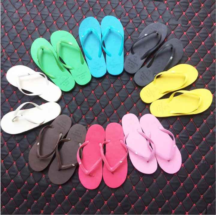 Chanclas with Pop Flip Flops Sugar-colored Rubber Hot Sell Summer PVC ...