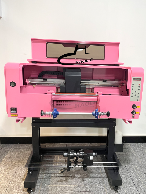 A3 Pink UV DTF Printer with Laminator & Custom Sticker Printing