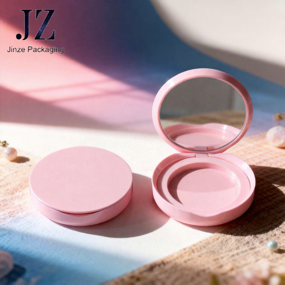 Jinze Low MOQ Powder Compact Packaging Manufacturer Pressed Powder ...
