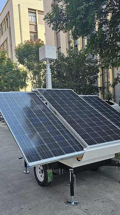 SHLEME Vehicle Lighting and Monitoring System - Solar LED Tower with Camera
