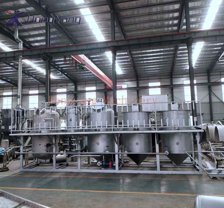 Industrial Soya Bean Groundnut Palm Kernel Copra Crude Oil Refinery Plant Refining Oil Machine ...