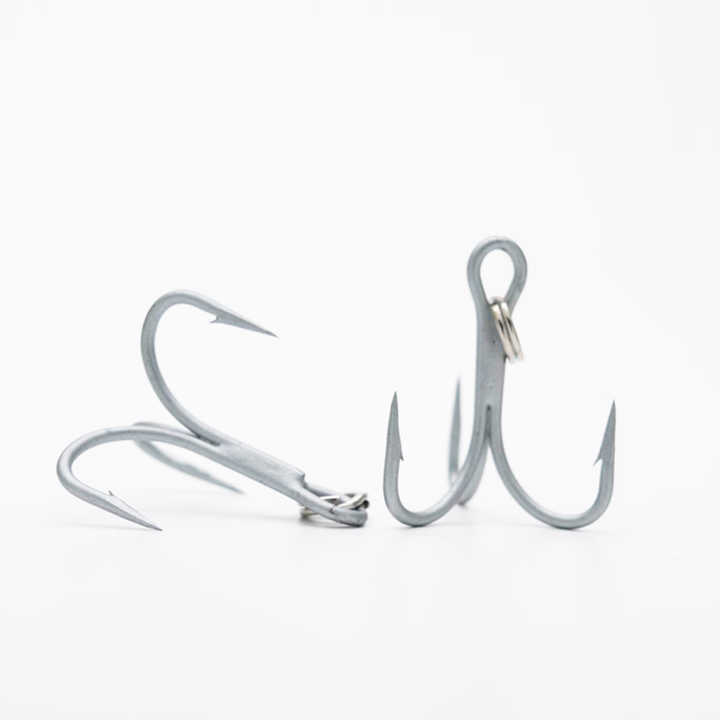 10pcs/box Saltwater Tuna Fishing Hook Three Hook 1# 2# 4# 6# 8#1/0 2/0 ...