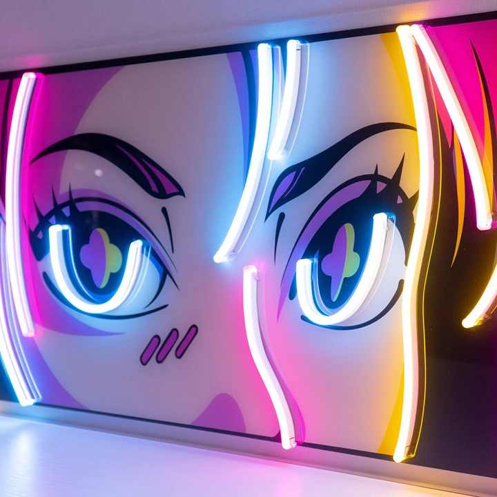 Custom Anime Neon Signs - Wall Mounted LED Light Decor for Kids ...