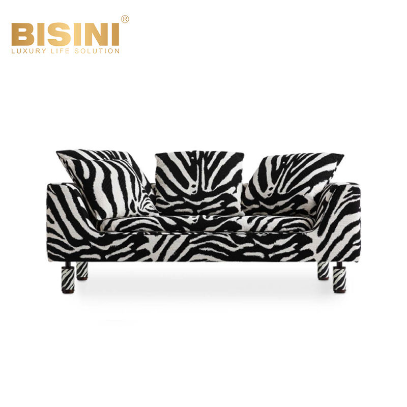 High-end Sofa Leopard Print Pattern Custom Printed 4 SEATER SOFA ...