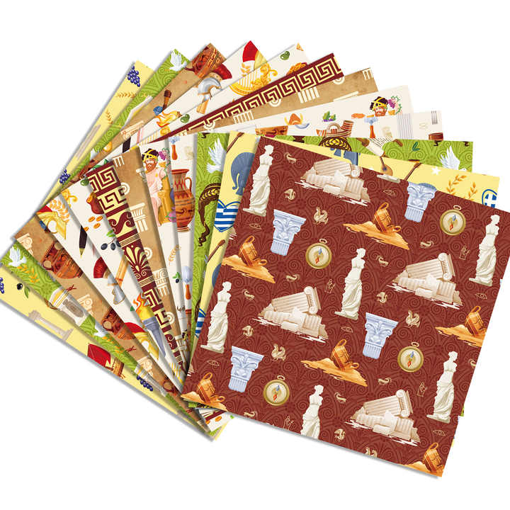 Huancai Greek Mythology Scrapbook Paper Double-Sided DIY Decorative ...