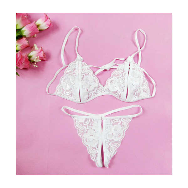 Sexy Lace Bra and Brief Set Fashion lingerie Women Embroidery Sexy Bra ...