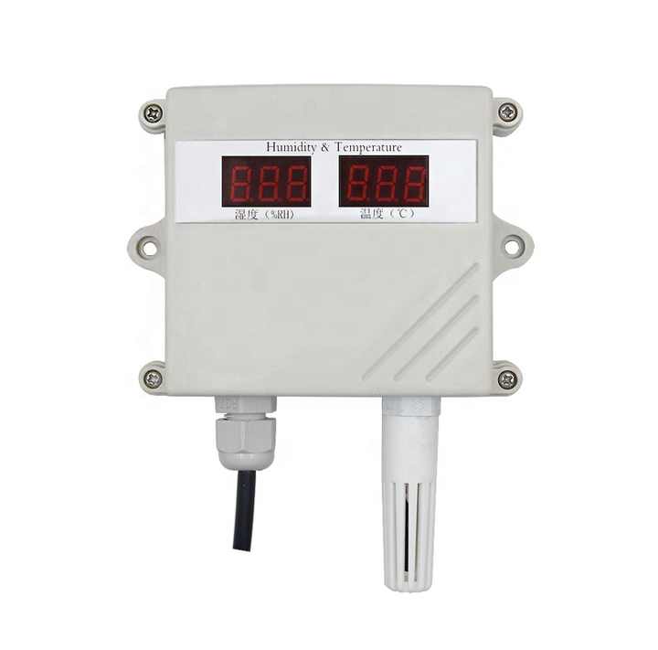 Wall mounted 4-20mA RS485 digital temperature and humidity monitoring ...