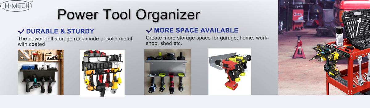 JH-Mech Metal Power Tool Organizer Drill Holder Wall Mount-JH-Mech ...