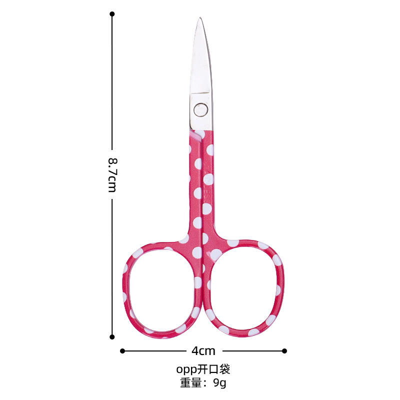 Multipurpose Stainless Steel Bright Dots Embroidery Scissors Pink Small ...