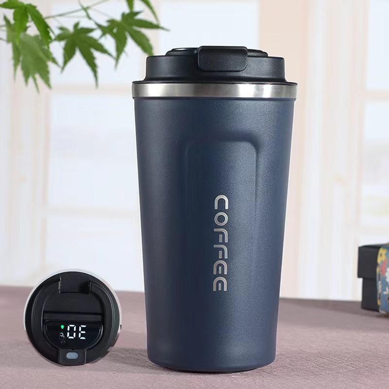 Custom logo 380Ml 510Ml Smart Cup Led Temperature Display Stainless Steel Double Layer Travel ...
