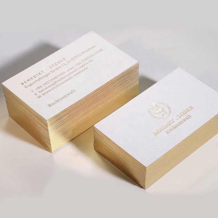 Personalized Name Cards Printing with Your Design Unique Painted Edge ...