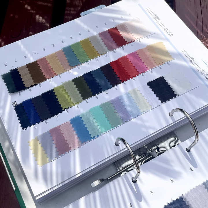 Premium Linen Blend Fabric Color Swatches Custom-Made Garment 50 Colors ...