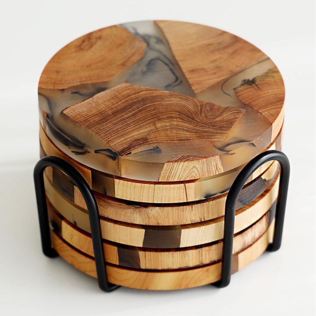 Upgrade Your Table Setting with Durable large square wooden coasters ...