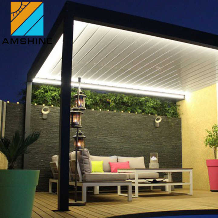 Outdoor Restaurant Cafe - Motorized Aluminum Louvered Roof