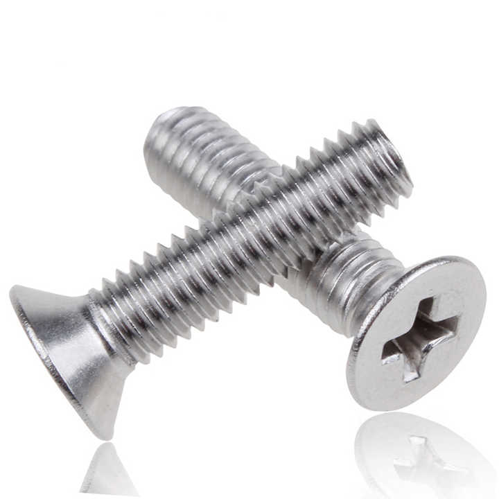 304 Stainless Steel M2 M2.5 M3 M4 M5 M6 M8 M10 M12 Din 965 Countersunk Head Machine Screws ...