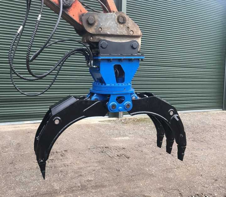 Sany SY35U Excavator Rotating Grapple - Mini Stone Grab
