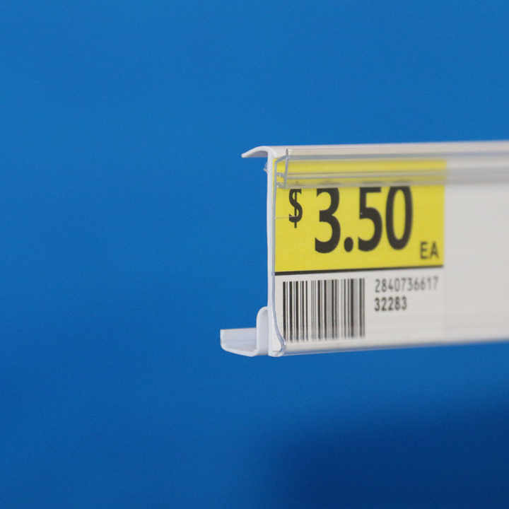 Clear Plastic PVC Price Tag Display Retail Shelf Rack Data Strip Price ...