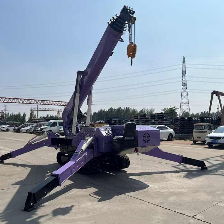 Spider Crane Long Arm Spider Lift 8-ton Telescopic Arm Automatic ...