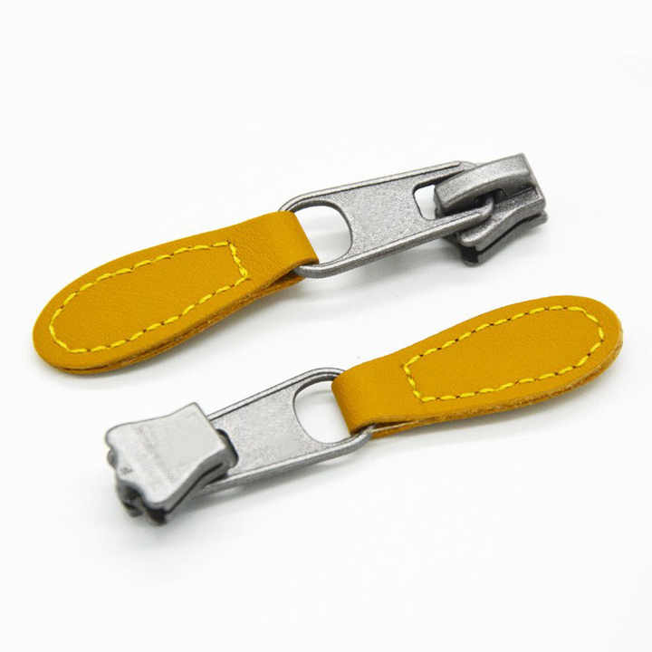 Custom Genuine Leather Zipper Pull - Eco-Friendly & Durable