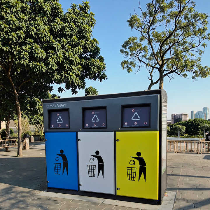 Solar-powered Intelligent Compaction Trash Can| Alibaba.com