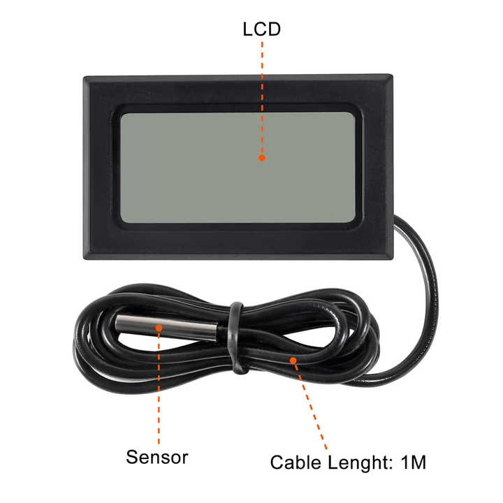 For Digital LCD Thermometer Temperature Digital LCD Fridge Thermometer ...