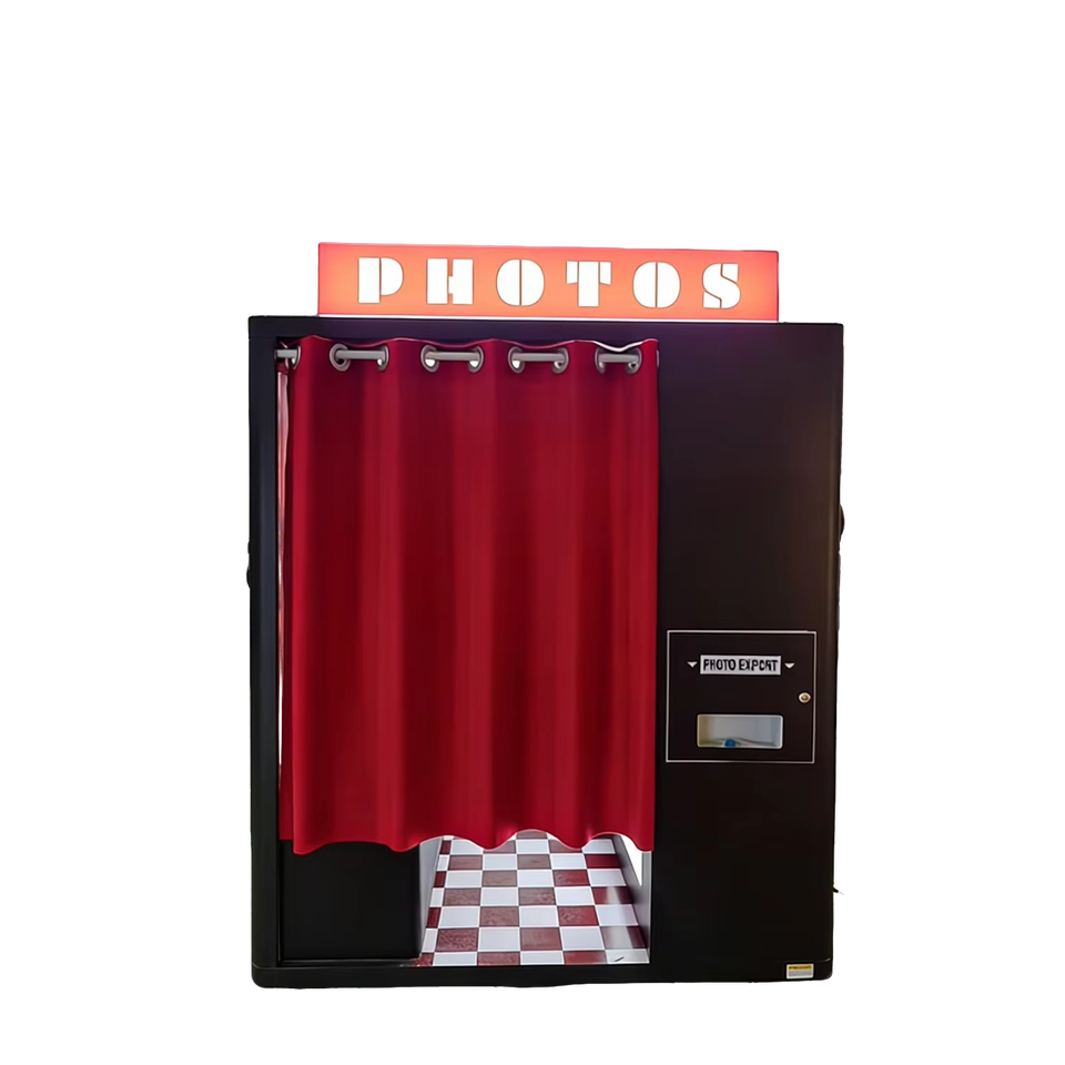 Portable Enclosed Instant Print Photo Booth Camera Voice Guidance ...